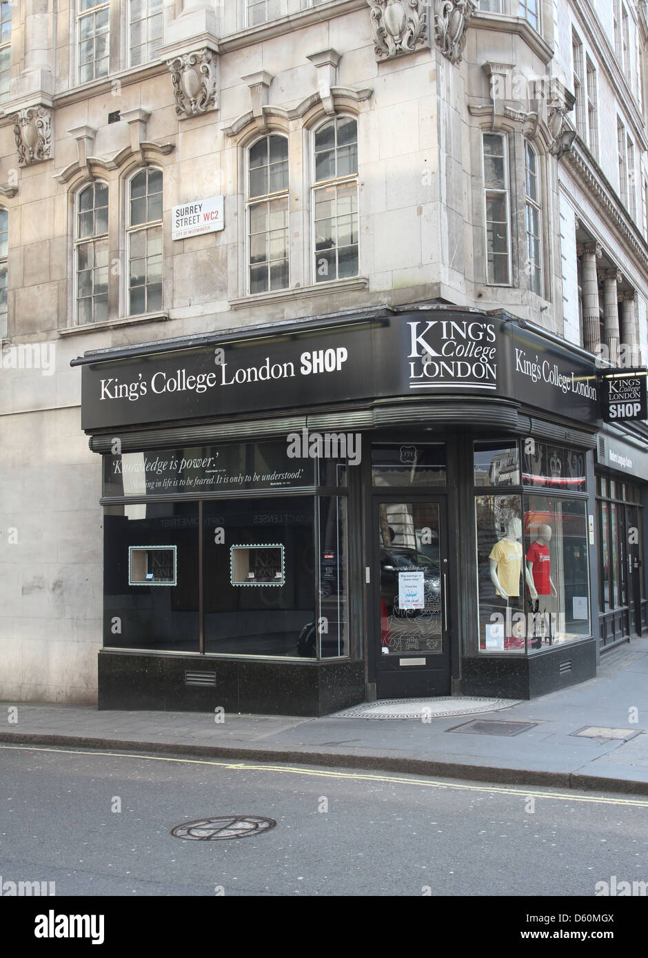 Exterior kings college london shop hi-res stock photography and images ...
