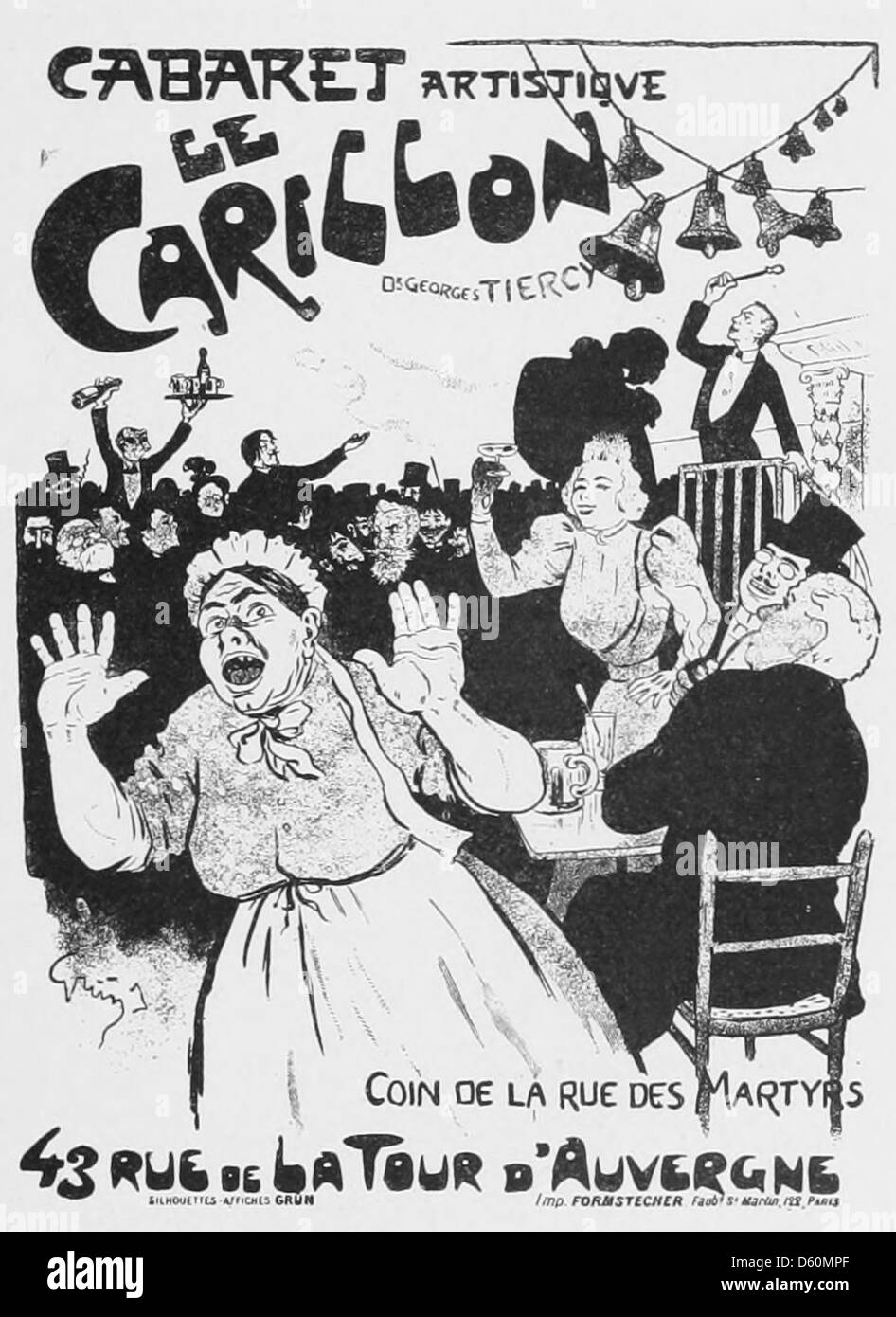 This collection of illustrated French posters from 1886-1895 features ...