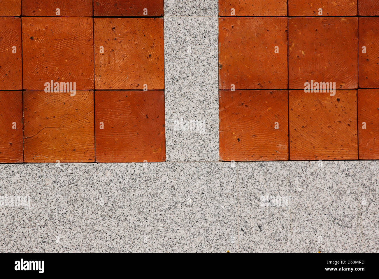 The Picture Stone wall two colors Stock Photo - Alamy