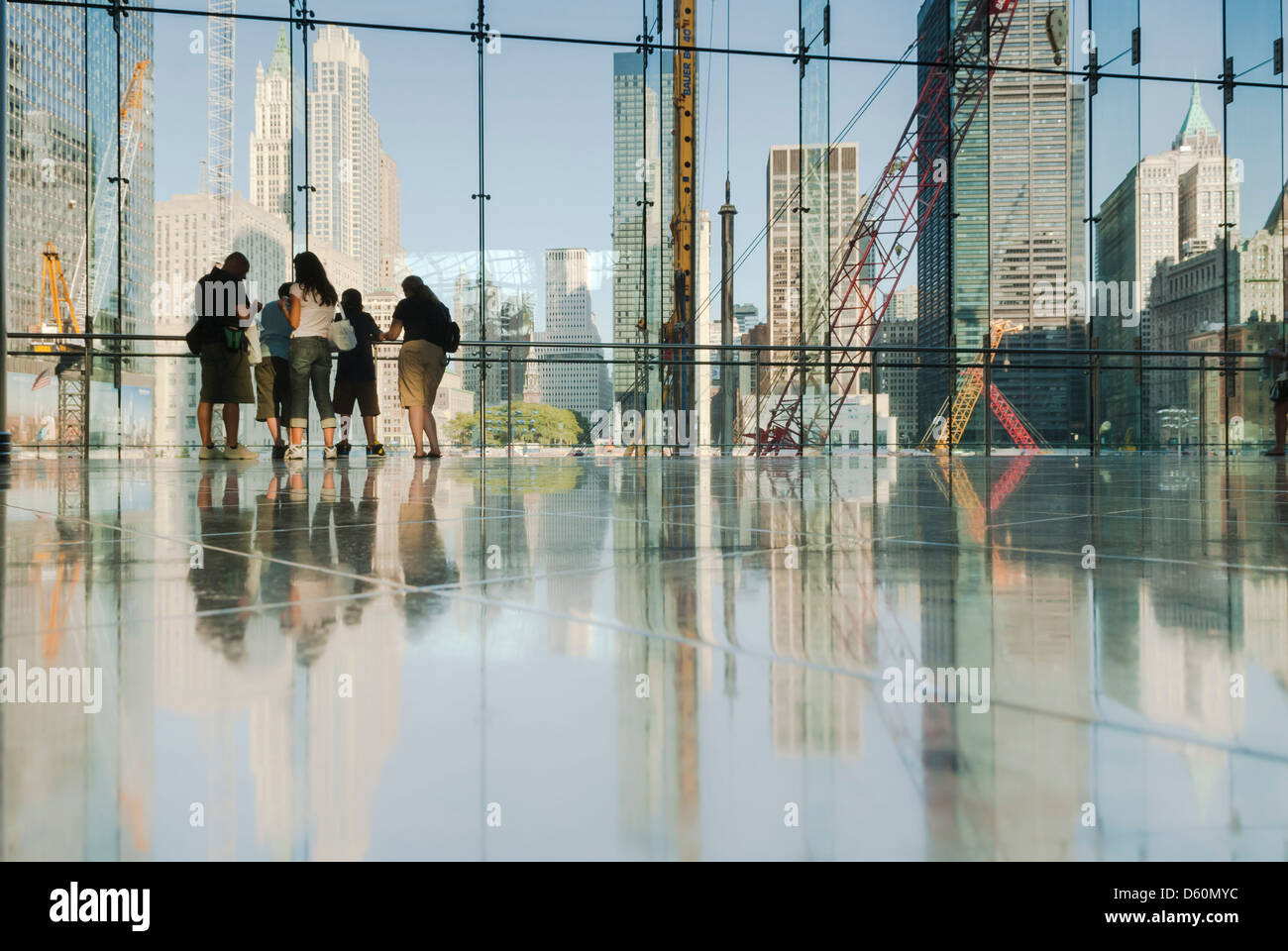Construction site at Ground Zero, site of the former World Trade Center ...