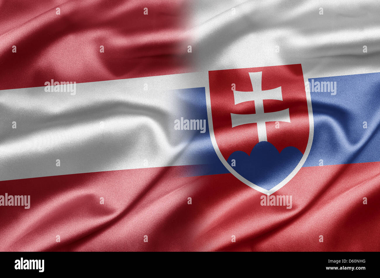 Austria slovakia flag hi-res stock photography and images - Alamy
