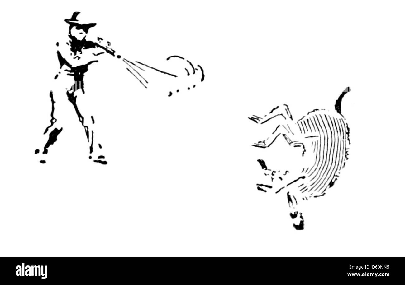 An image depicting an animal hero involved in a hare hunt or rabbit ...