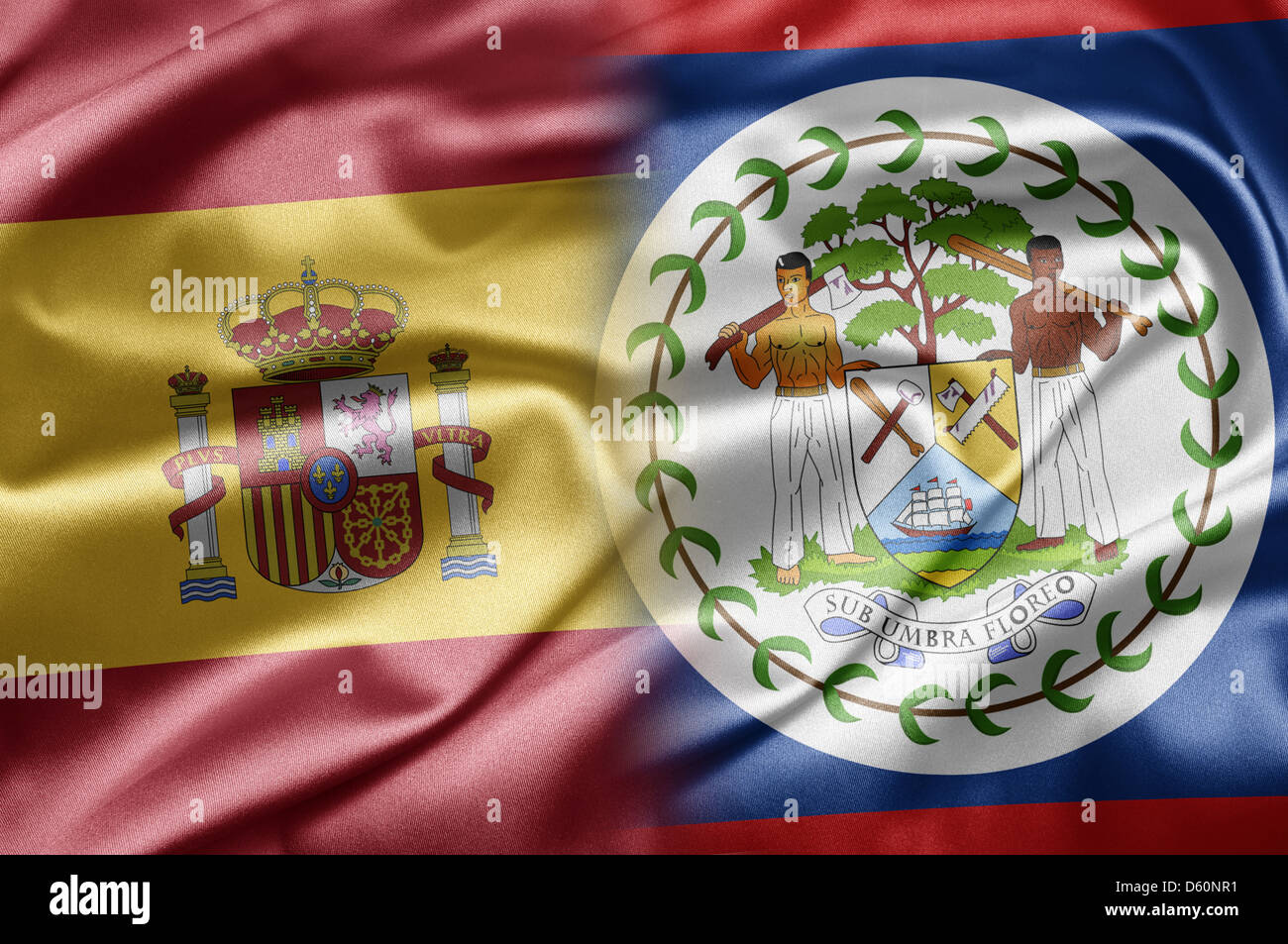 Spain and Belize Stock Photo - Alamy