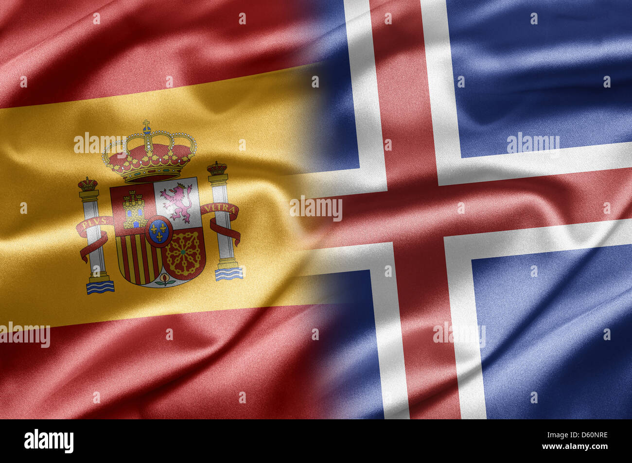 Spain and Iceland Stock Photo - Alamy