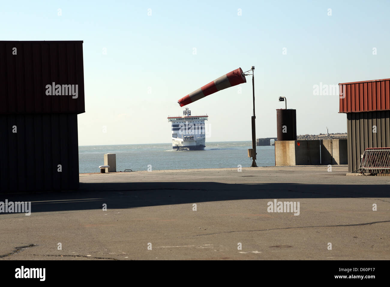 Calais dock Ferry Terminal France Stock Photo - Alamy