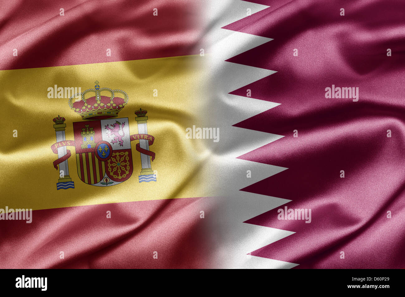Qatar spain flag hi-res stock photography and images - Alamy