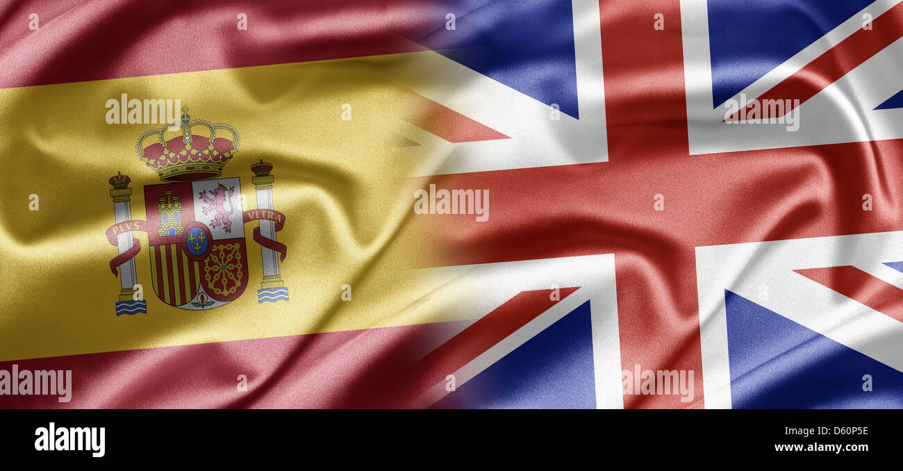 British spain flag hi-res stock photography and images - Alamy