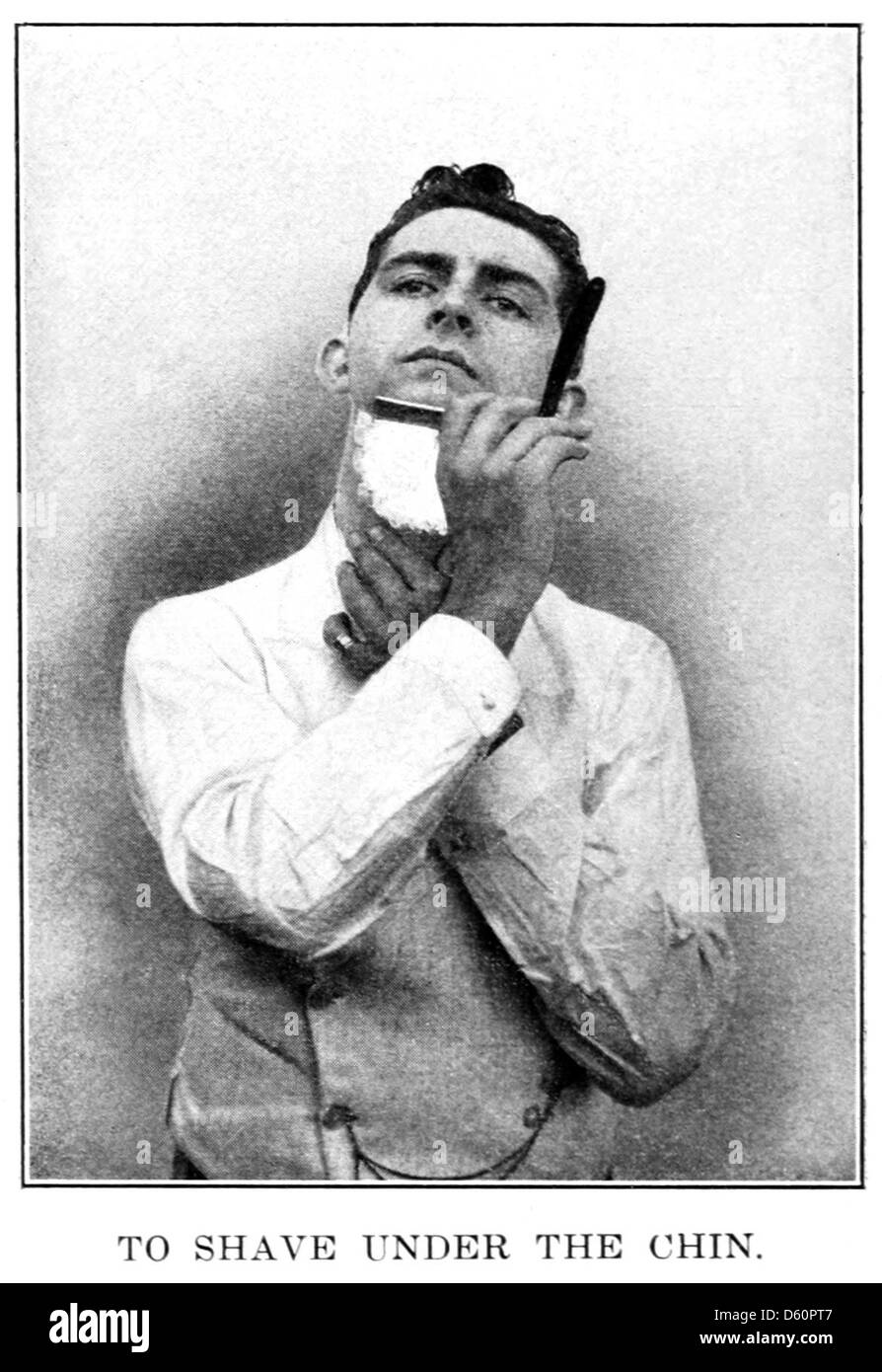 This 1905 guide offers practical advice for men on the art of shaving ...