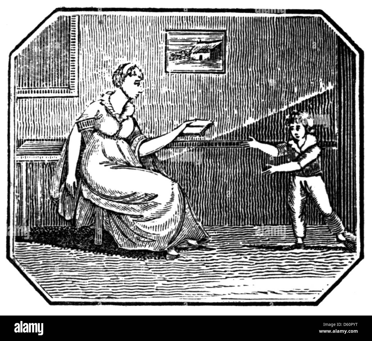 Illustrated daily life Black and White Stock Photos & Images - Alamy