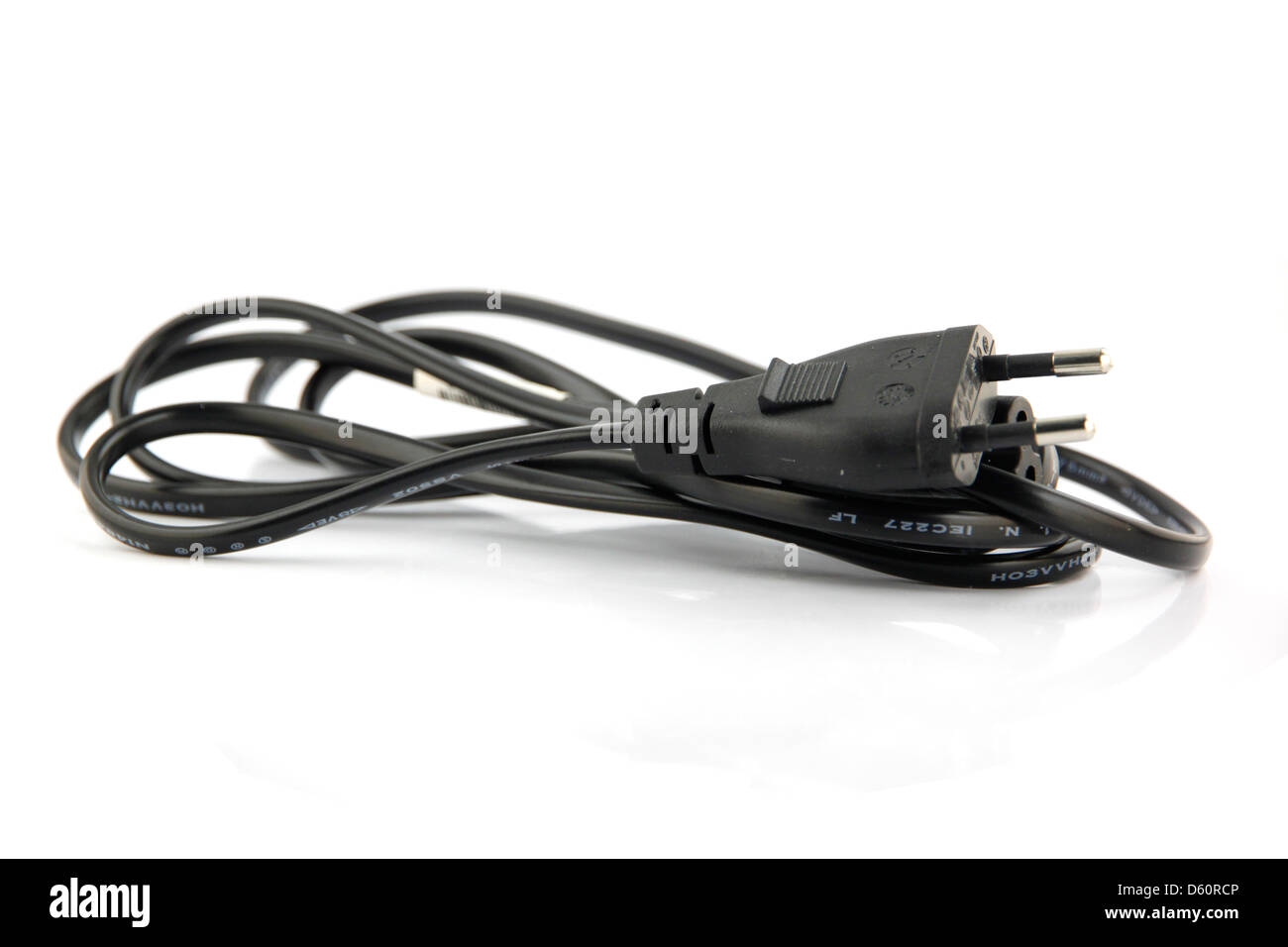 The Power Plug line on white background Stock Photo - Alamy