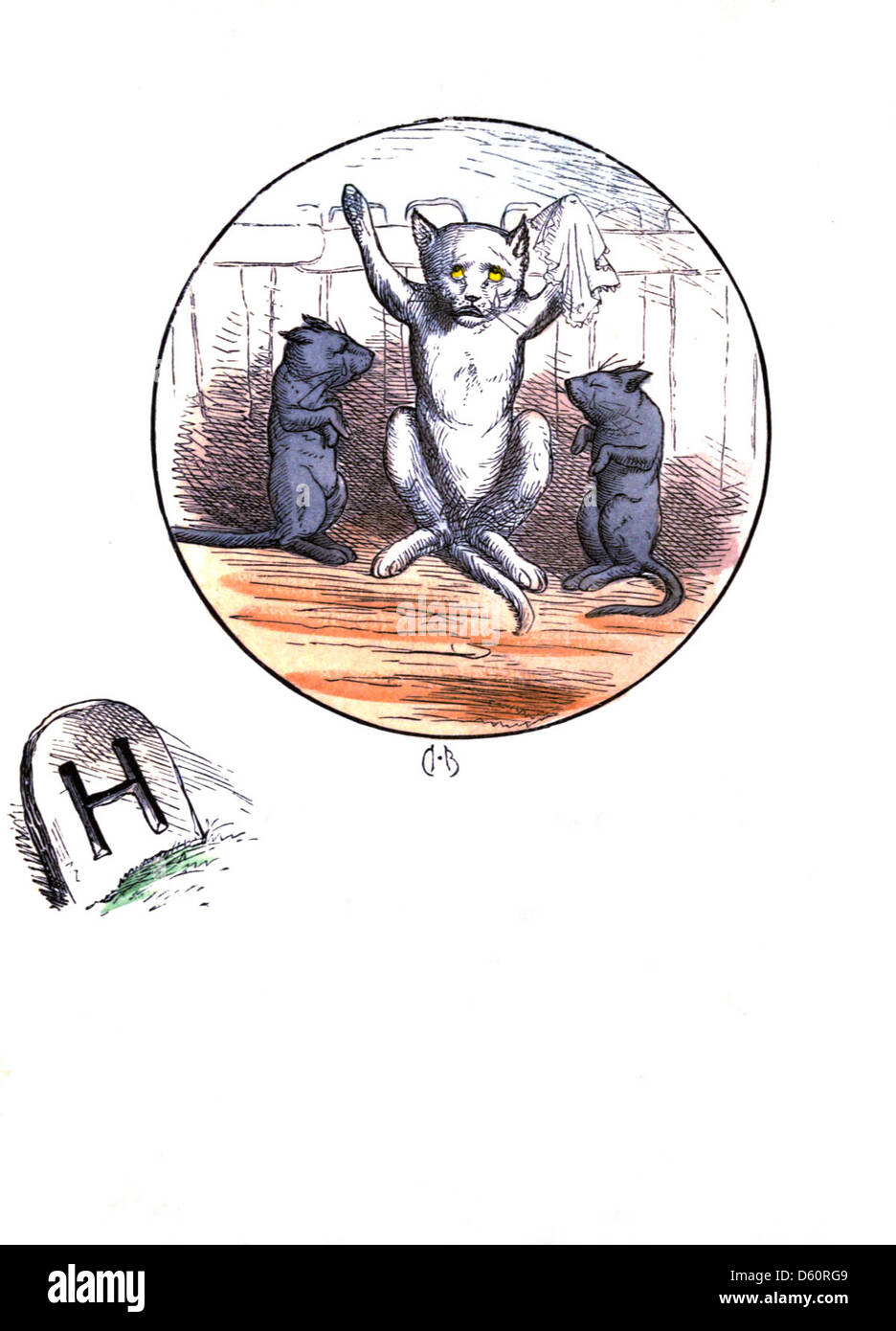 An 1860 illustration from 'The Nine Lives of a Cat: A Tale of Wonder ...