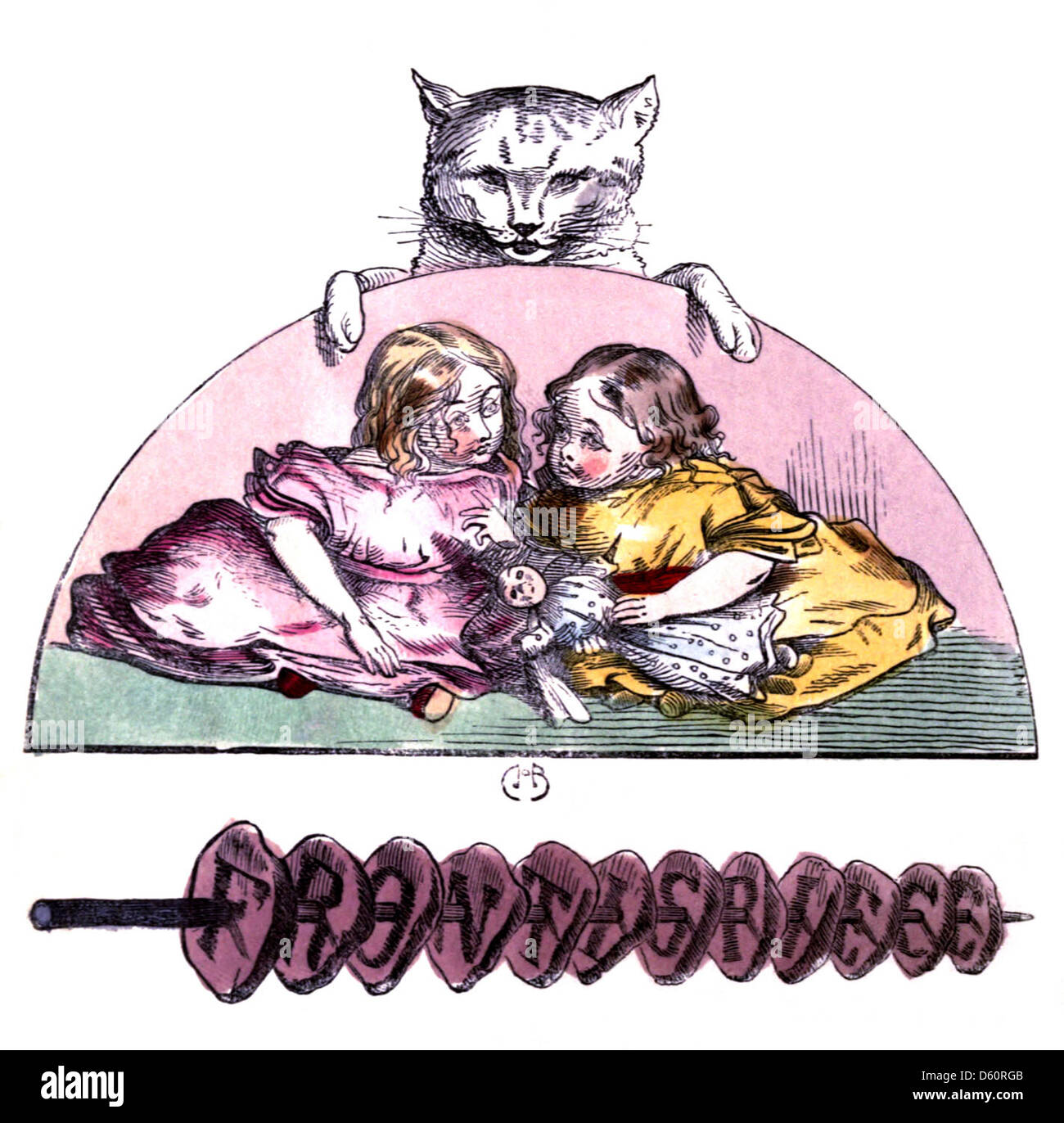 An illustration from 'The Nine Lives of a Cat: A Tale of Wonder' (1860 ...