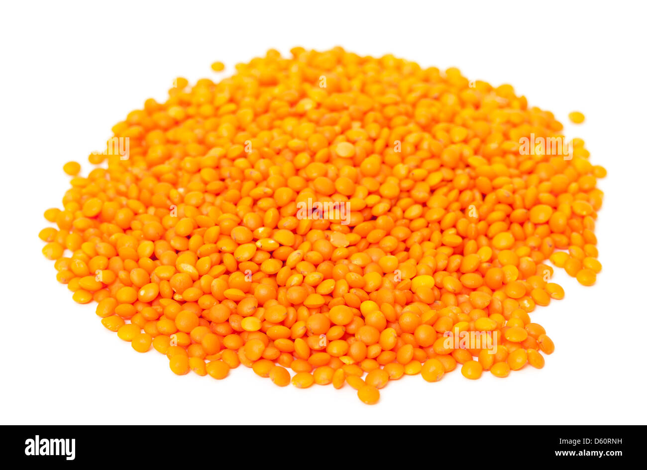 Heap of orange lentil Stock Photo - Alamy