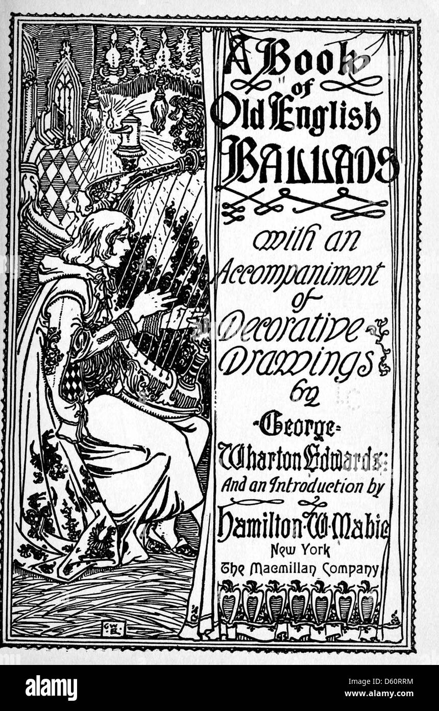 An illustration from *A Book of Old English Ballads* (1910), featuring ...