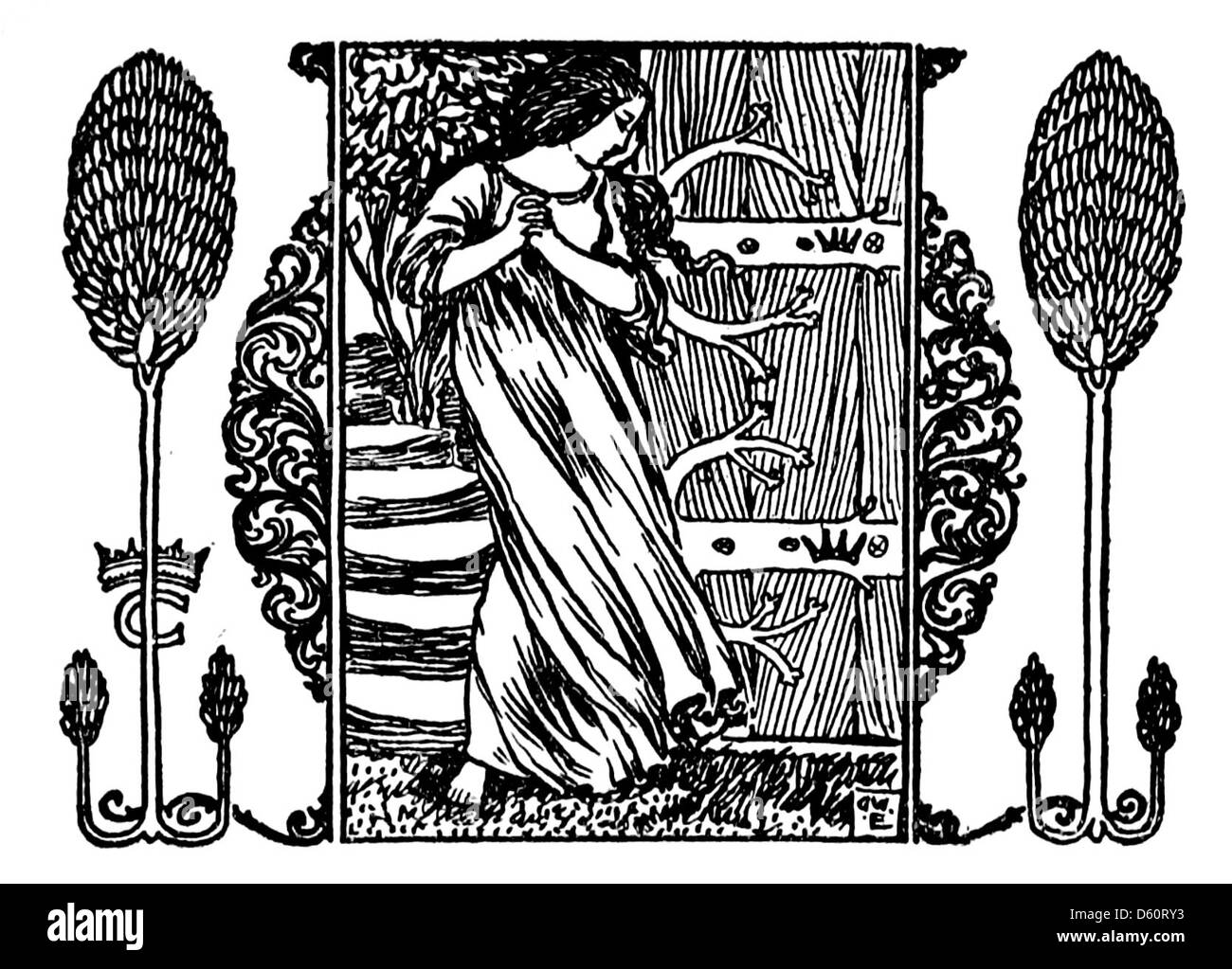 This 1910 book features a collection of old English ballads, with a ...