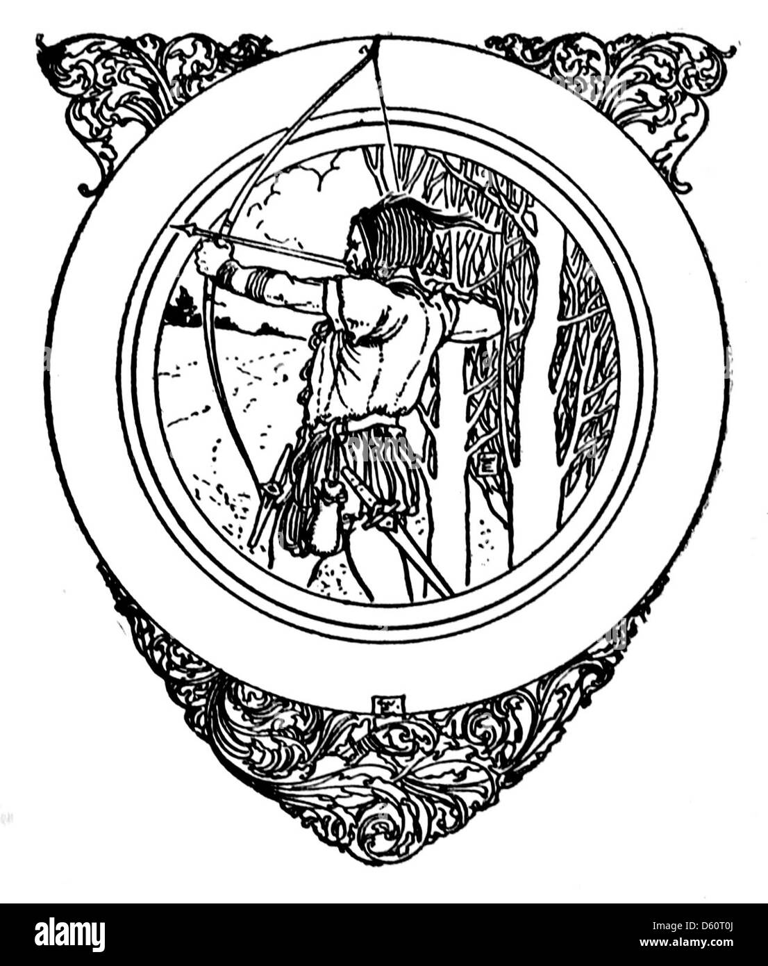 This image is from 'A Book of Old English Ballads' (1910), which ...