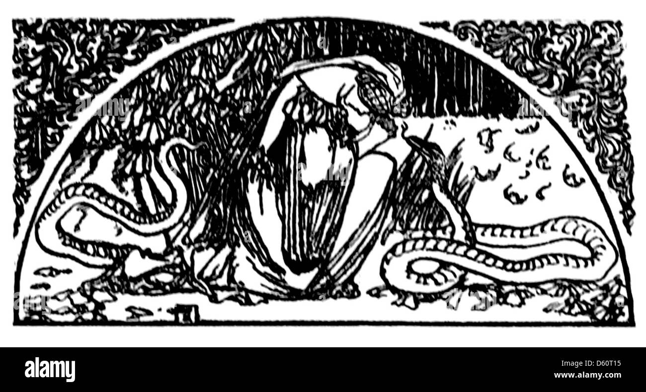 This 1910 illustration from *A Book of Old English Ballads* likely ...