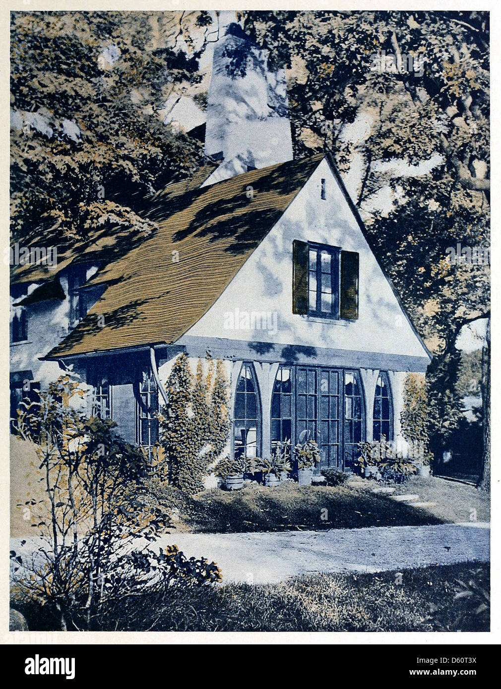 This image is from a 1922 book showcasing various paper samples for ...