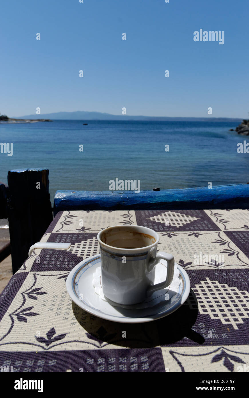 Espresso am Meer Espresso seaside Stock Photo - Alamy