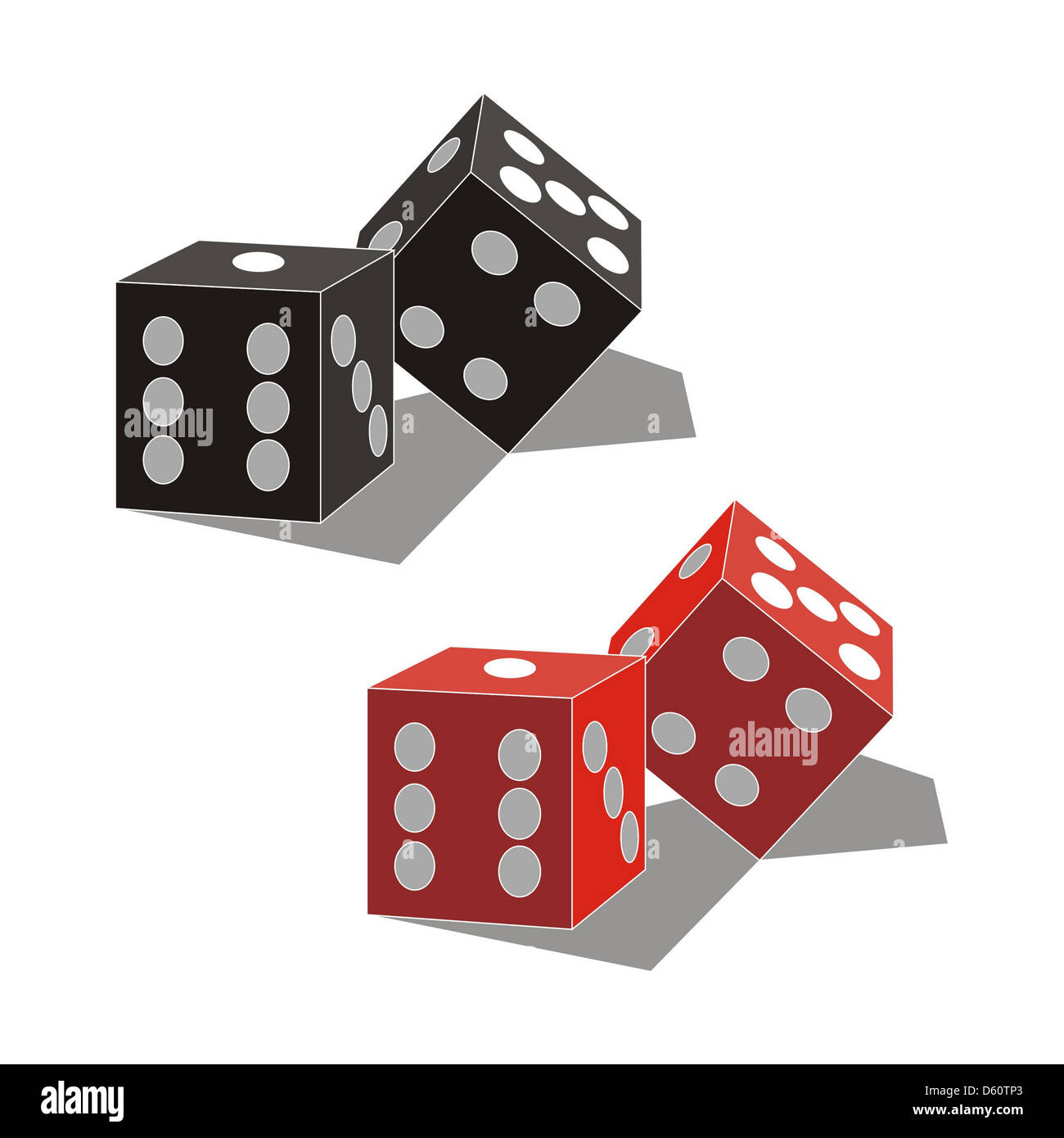Dice set 01 Stock Photo - Alamy