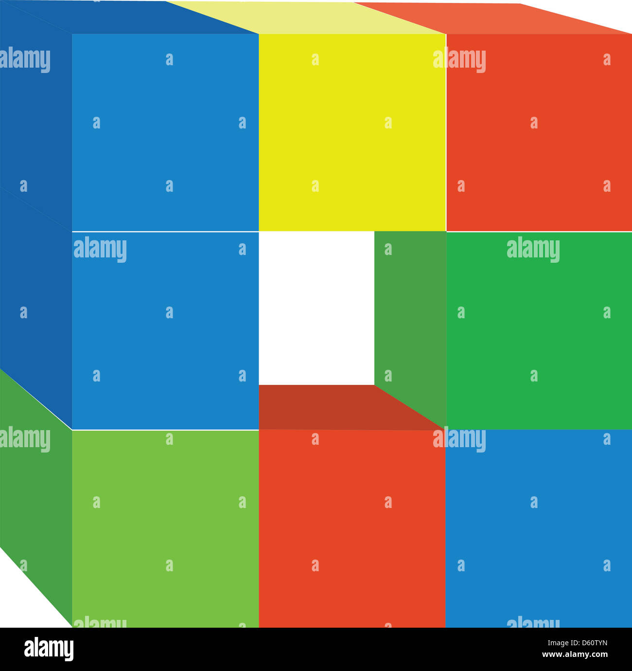 cubes color 9 Stock Photo - Alamy
