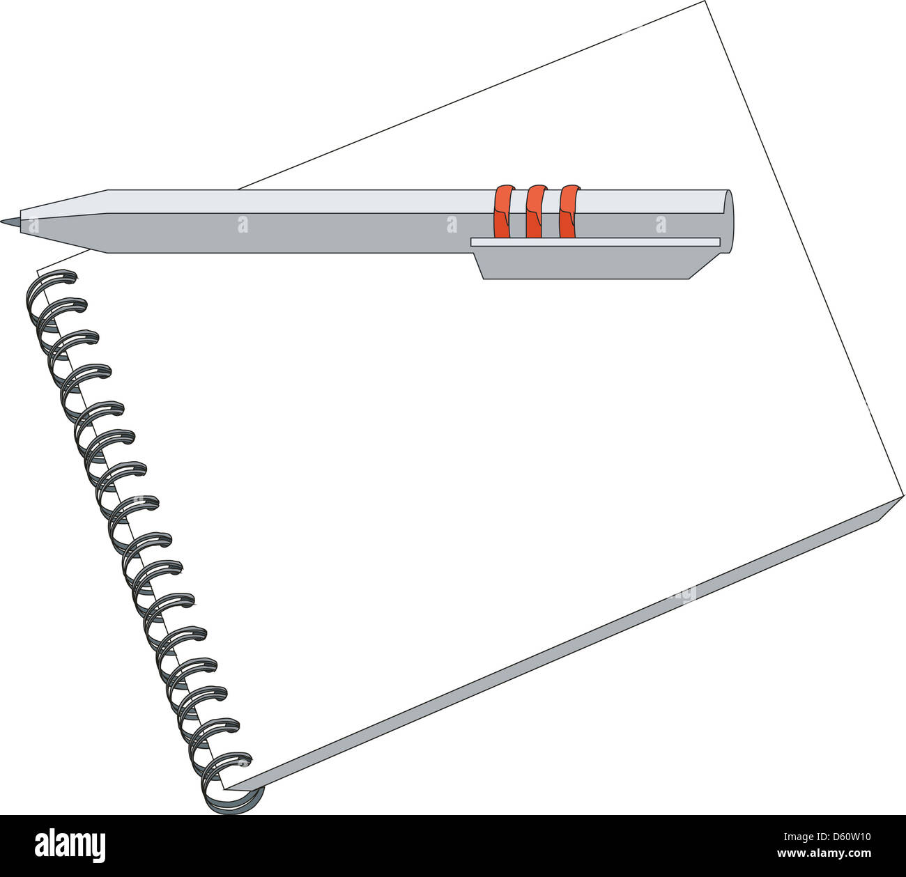 Notepad pencil notes in Cut Out Stock Images & Pictures - Alamy