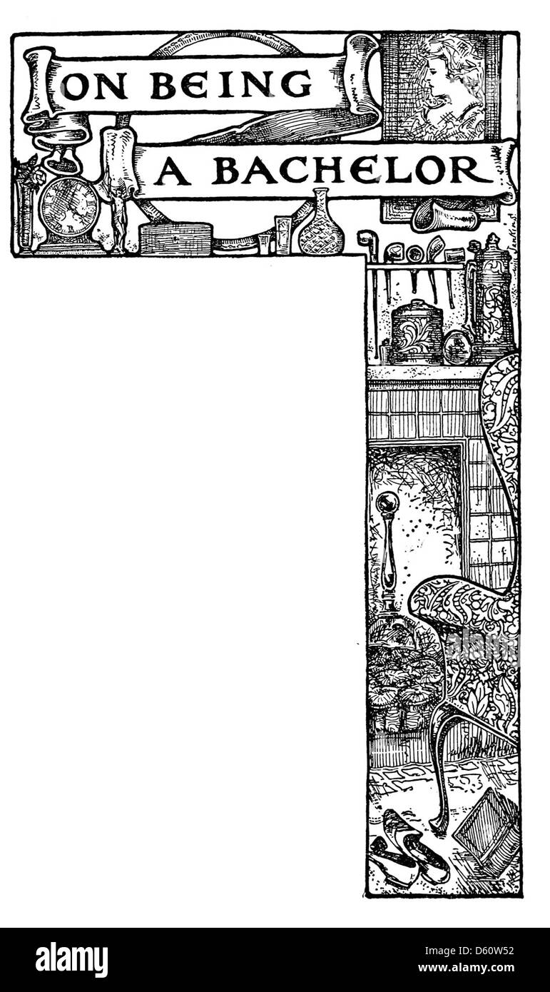 This image features the decorative border from 'A Bachelor’s Cupboard ...