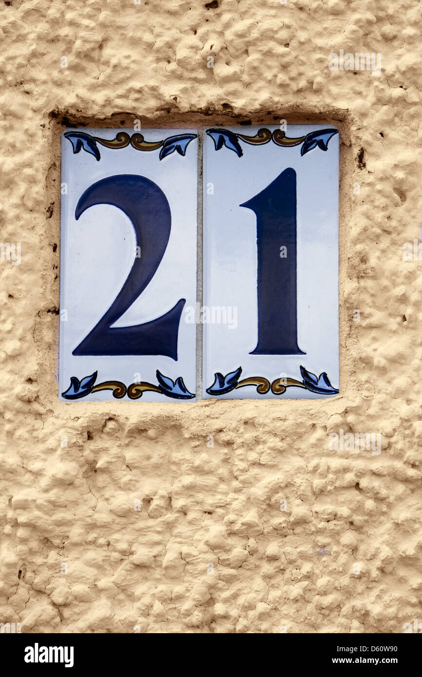 House numbering plate hi-res stock photography and images - Alamy