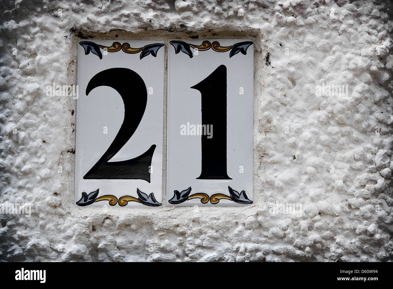 house number 21 Stock Photo - Alamy