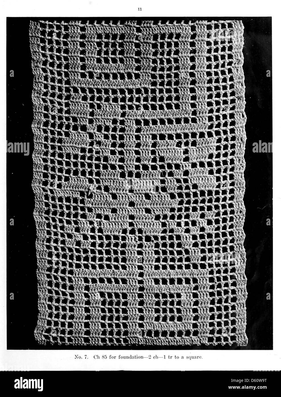 A 1913 book featuring designs for crochet bedspreads, showcasing ...