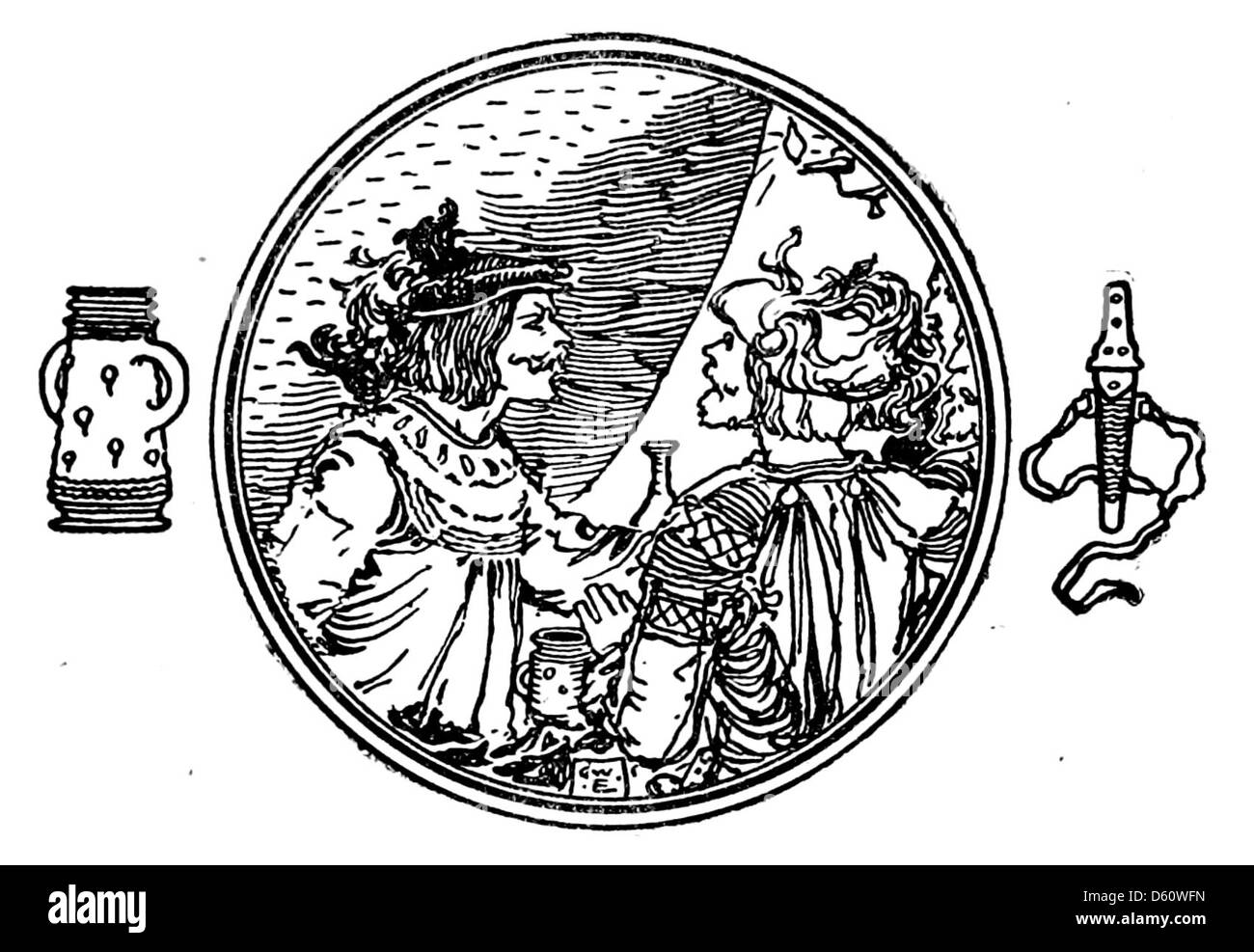 A 1910 book of old English ballads, featuring traditional poems and ...