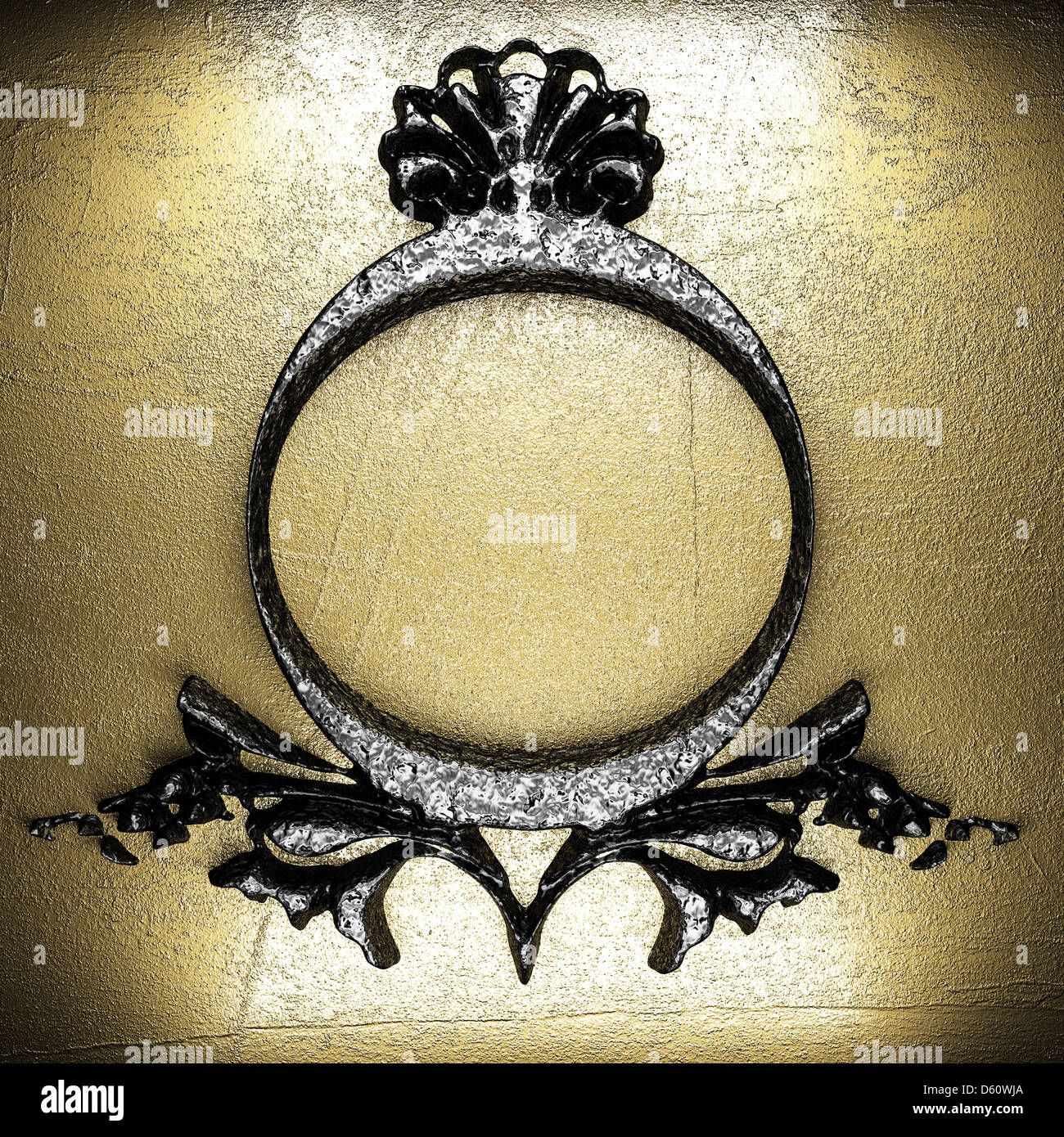 vintage iron frame Stock Photo - Alamy