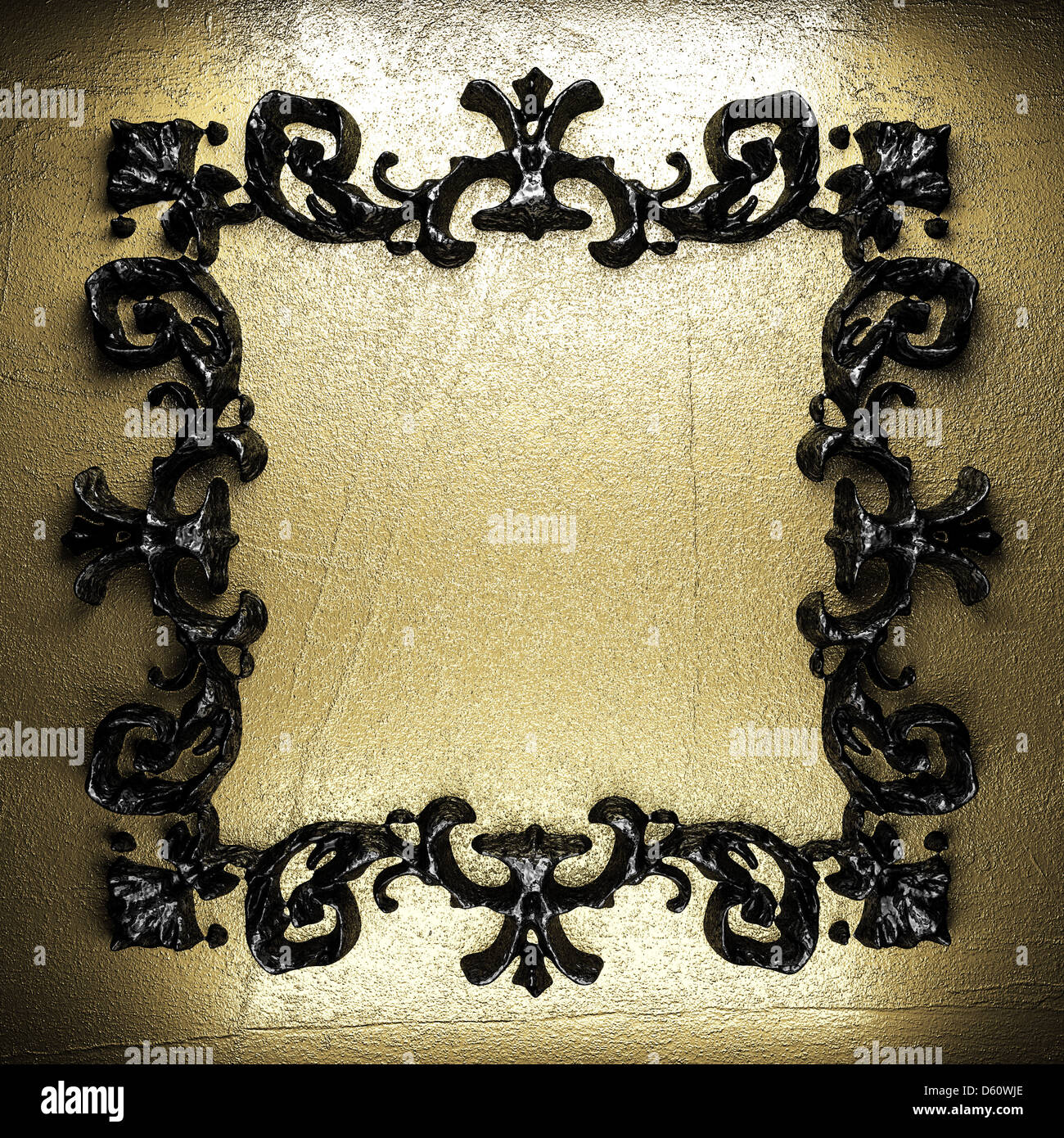vintage iron frame Stock Photo - Alamy