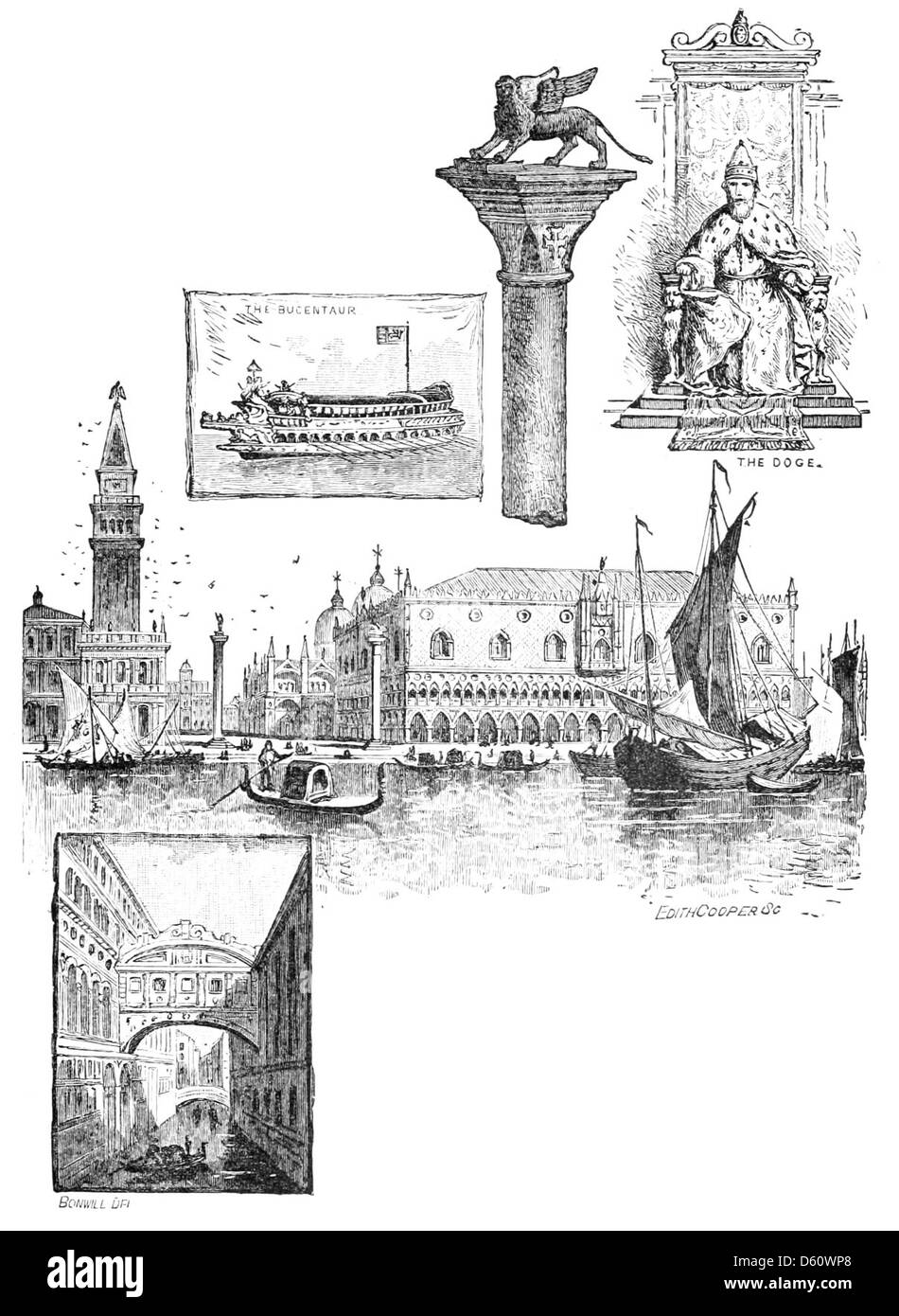 This illustration from 'A Brief History of Medieval and Modern Peoples' (1899) features the city ...