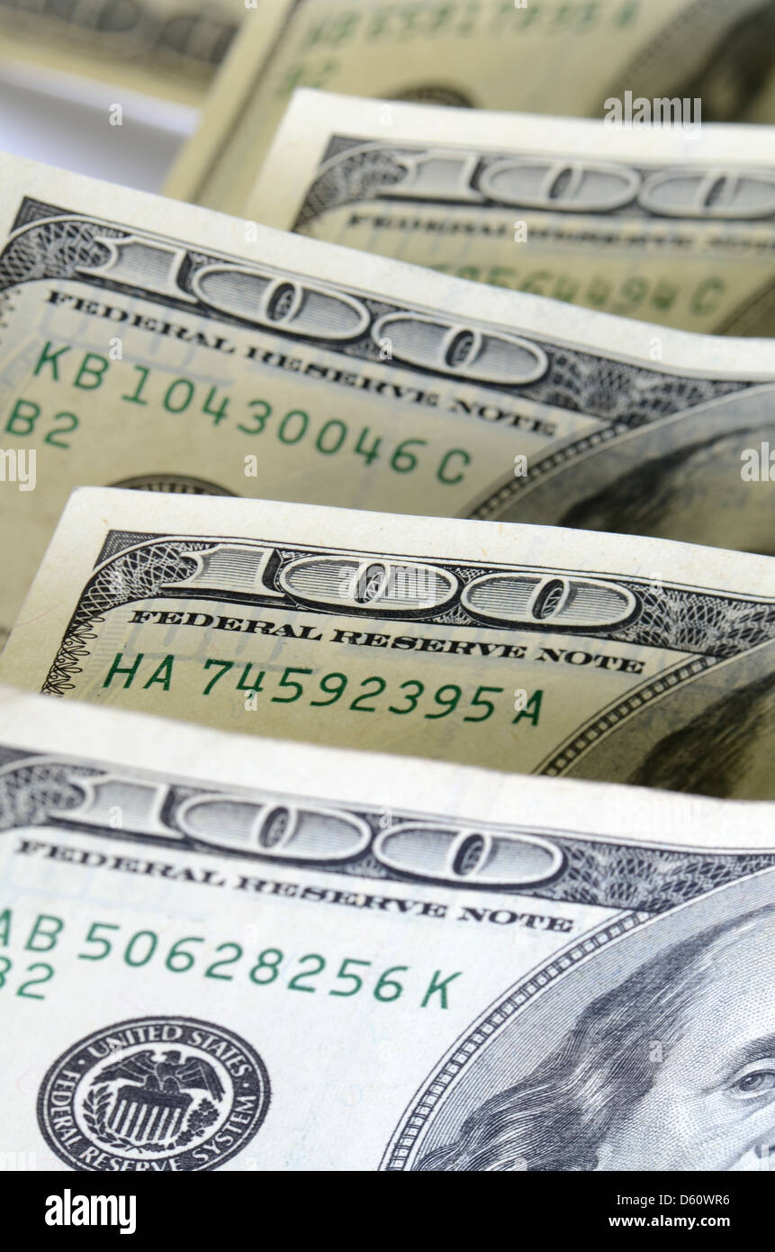 Dollar banknotes, business money background Stock Photo - Alamy