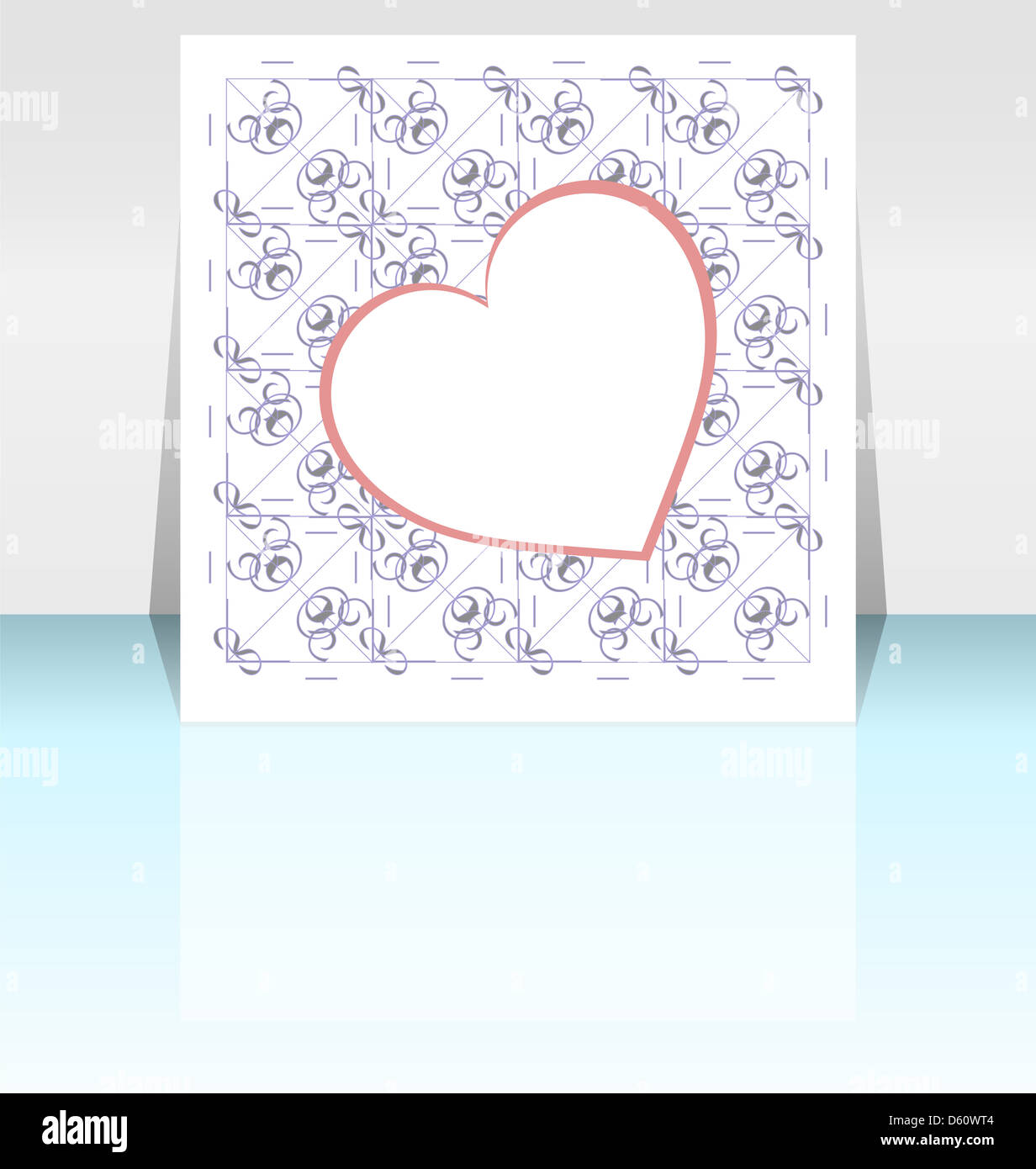 love business card with romantic heart Stock Photo - Alamy