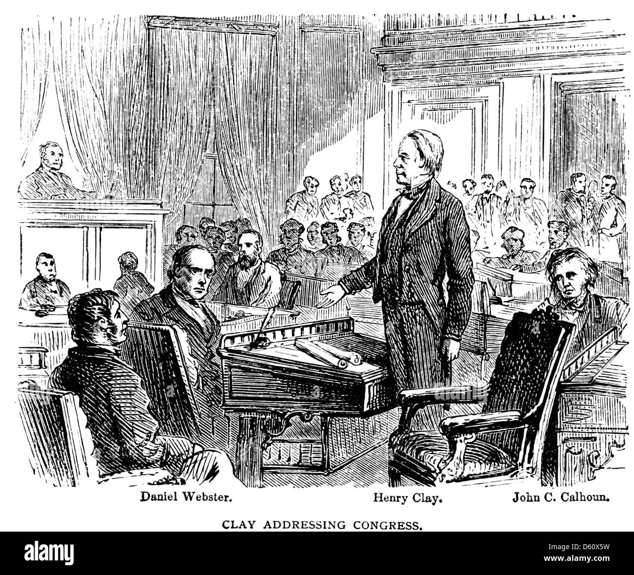 An illustration from 'A Brief History of the United States' (1872 ...