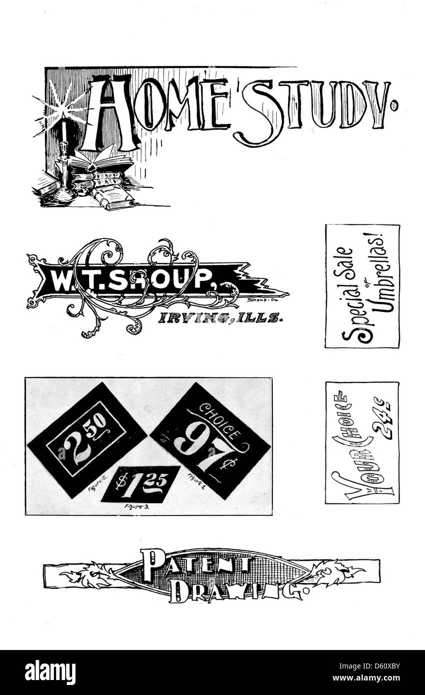 This image likely showcases a section of A Chapter on Lettering (1905 ...