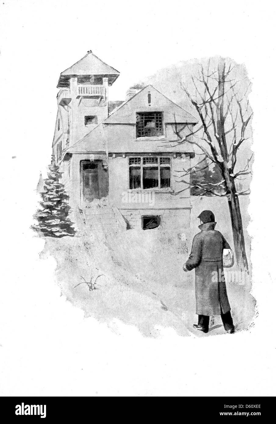 This 1892 image features a Christmas greeting, reflecting the Victorian ...