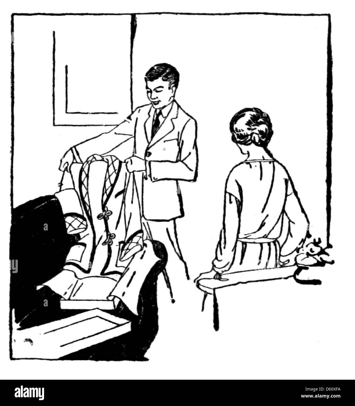 An illustration from 'A Complete Course in Dressmaking' (1922 ...