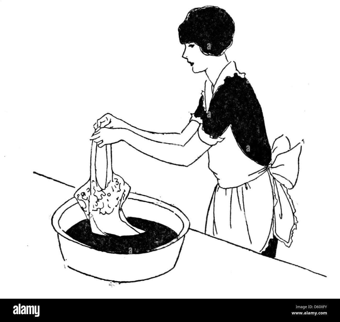A 1922 image from *A Complete Course in Dressmaking*, showing a woman ...
