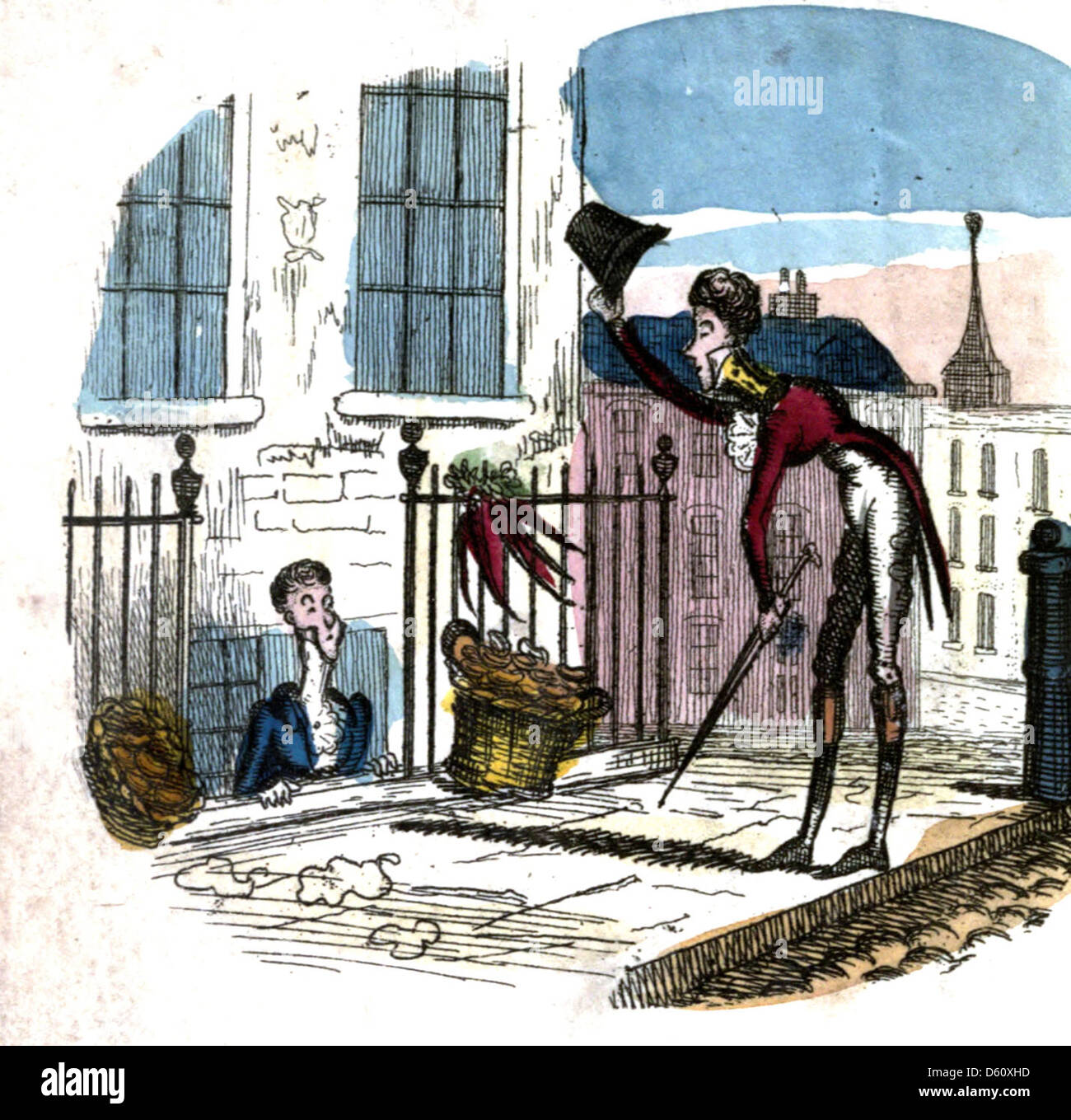 This 1821 illustration from 'The Dandy's Perambulations' features ...