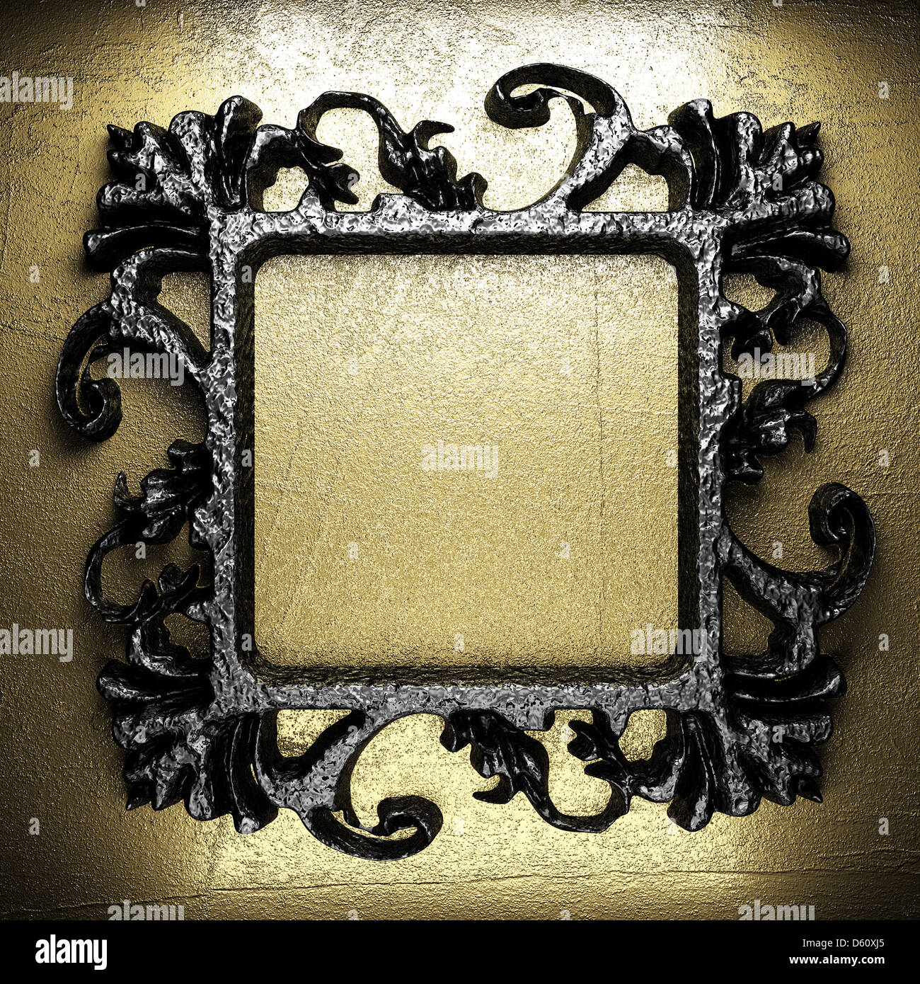 vintage iron frame Stock Photo - Alamy