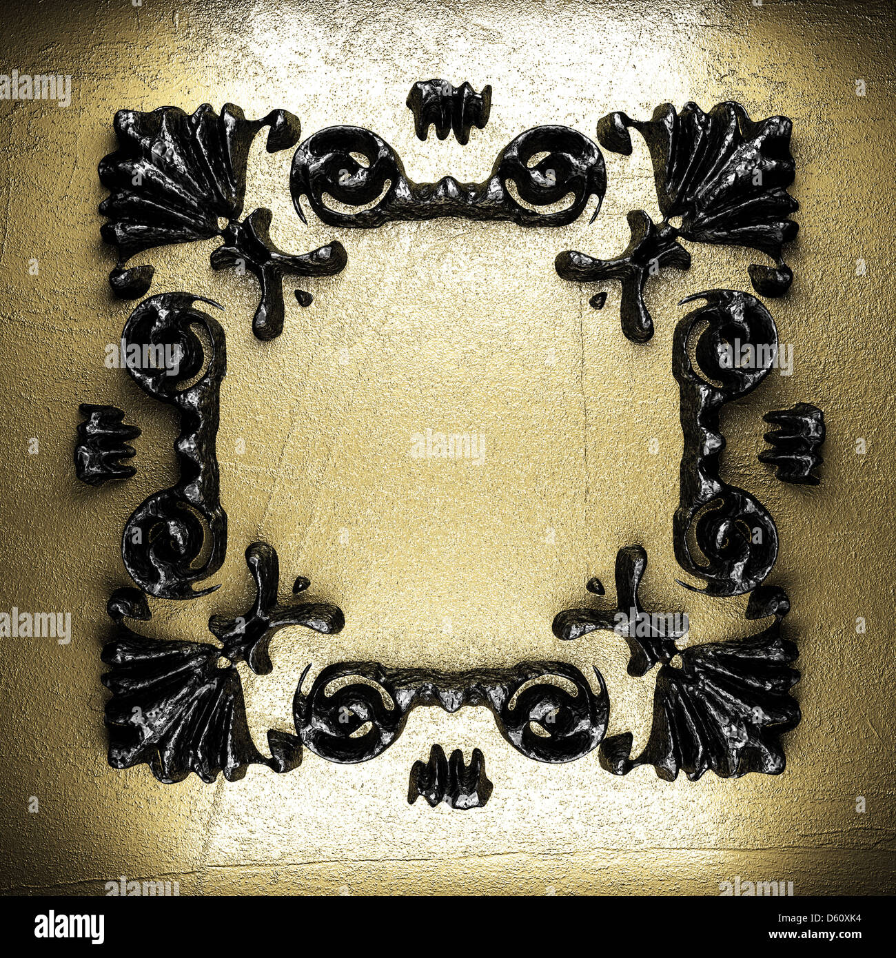 vintage iron frame Stock Photo - Alamy
