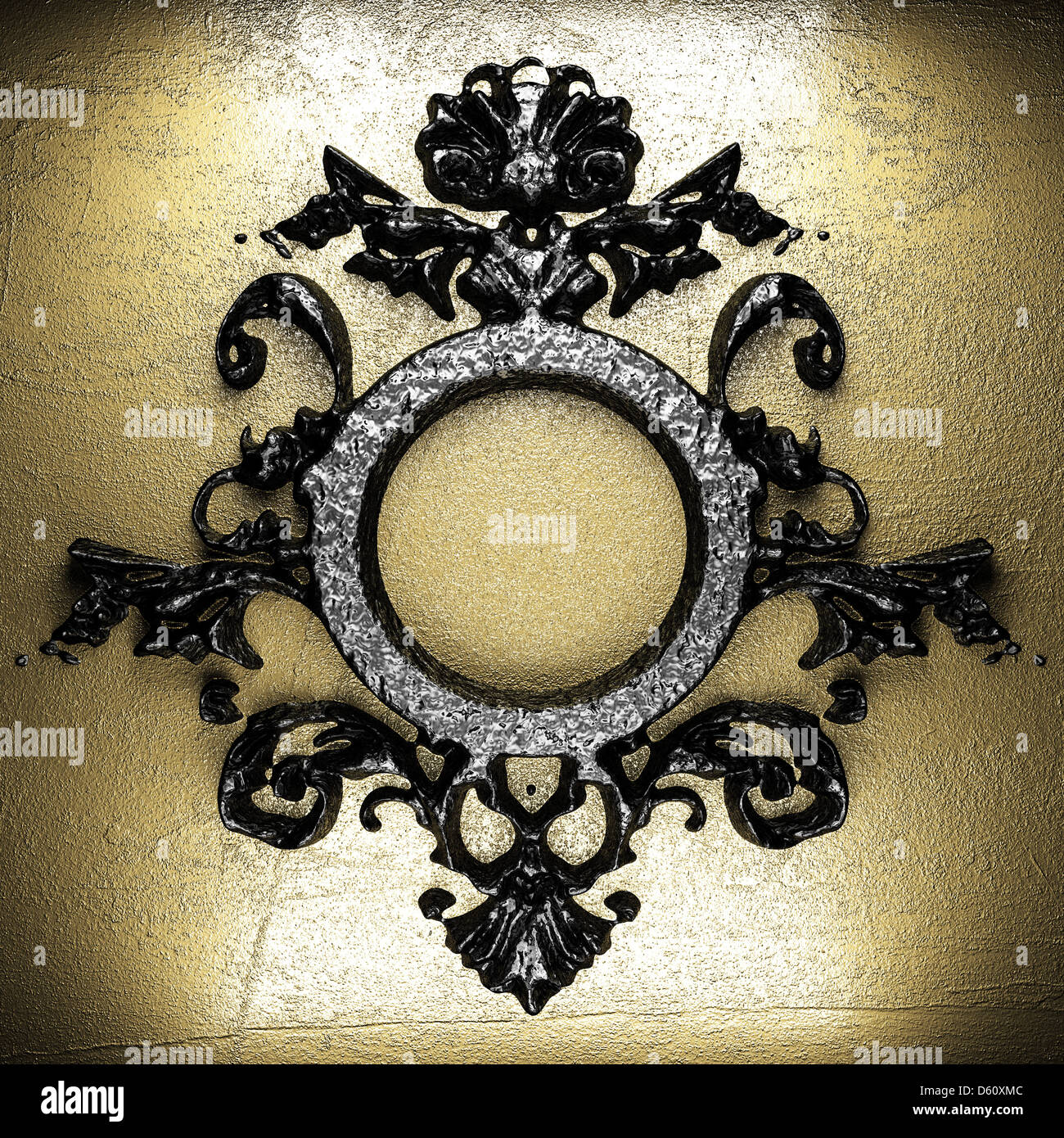 vintage iron frame Stock Photo - Alamy