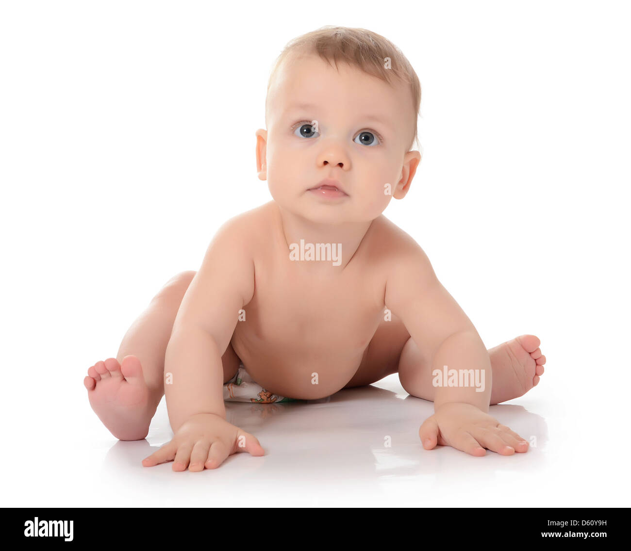 The small baby isolated on white Stock Photo - Alamy
