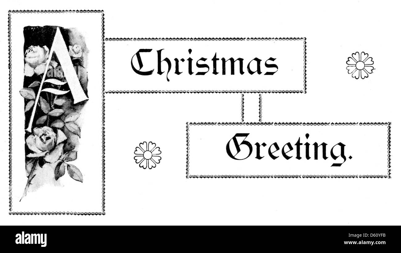 This image is from 'A Christmas Greeting' (1892), featuring a ...