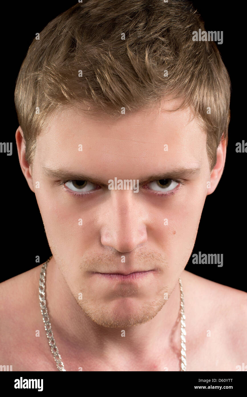 angry young man Stock Photo - Alamy
