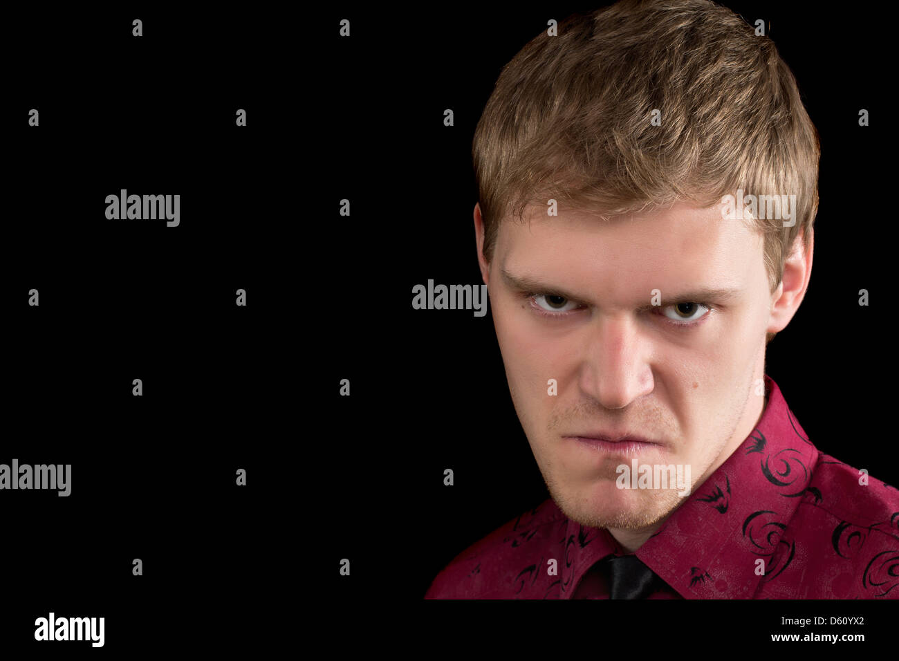 angry young man Stock Photo - Alamy