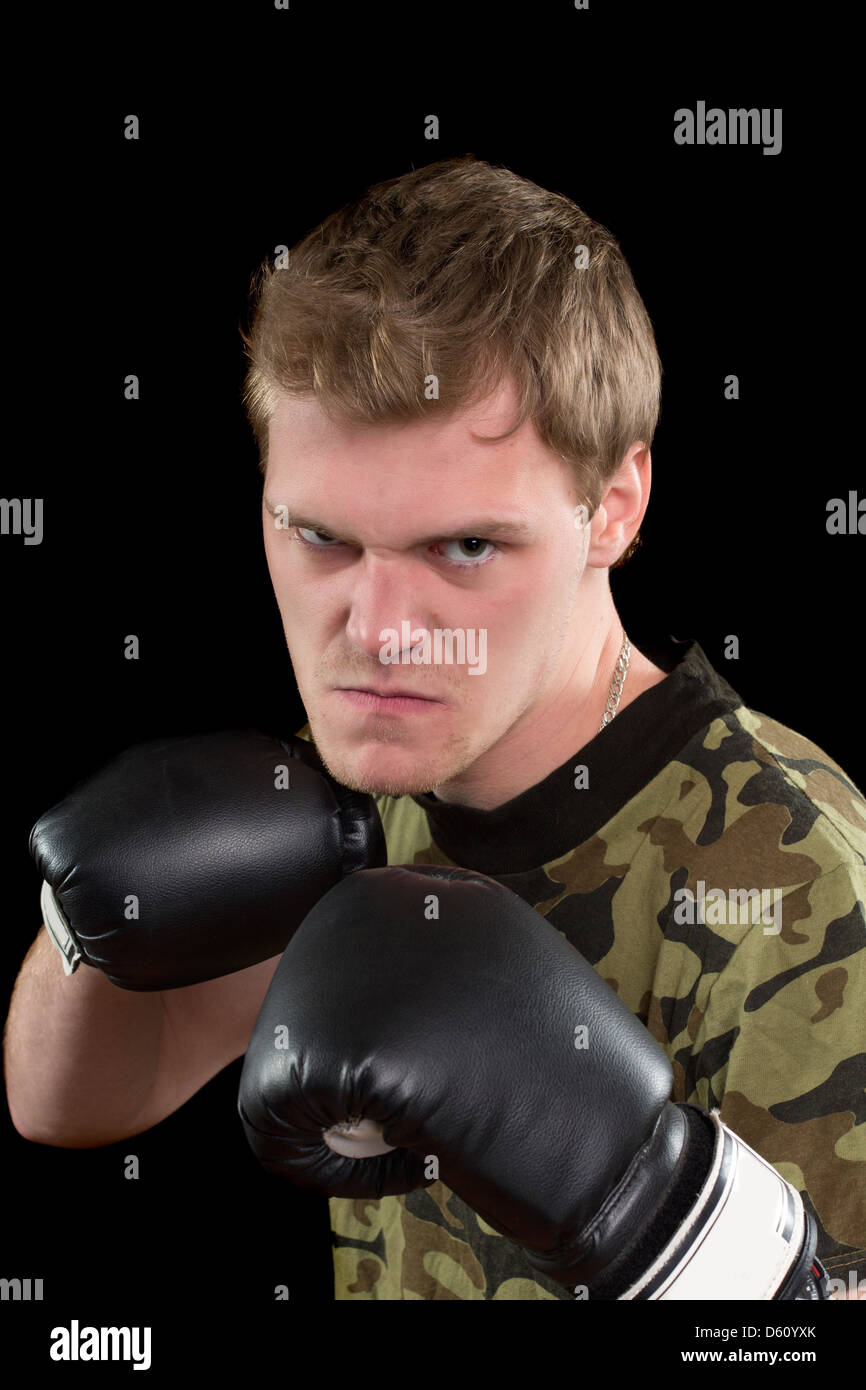 Angry young man Stock Photo - Alamy
